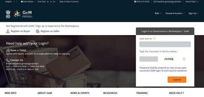 GEM Login: Registration, Seller Login & Government e-Marketplace Guide ...
